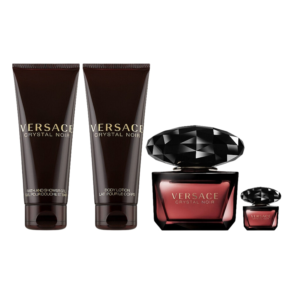 Versace Crystal Noir 4-Piece Gift Set for Women | Scents Angel