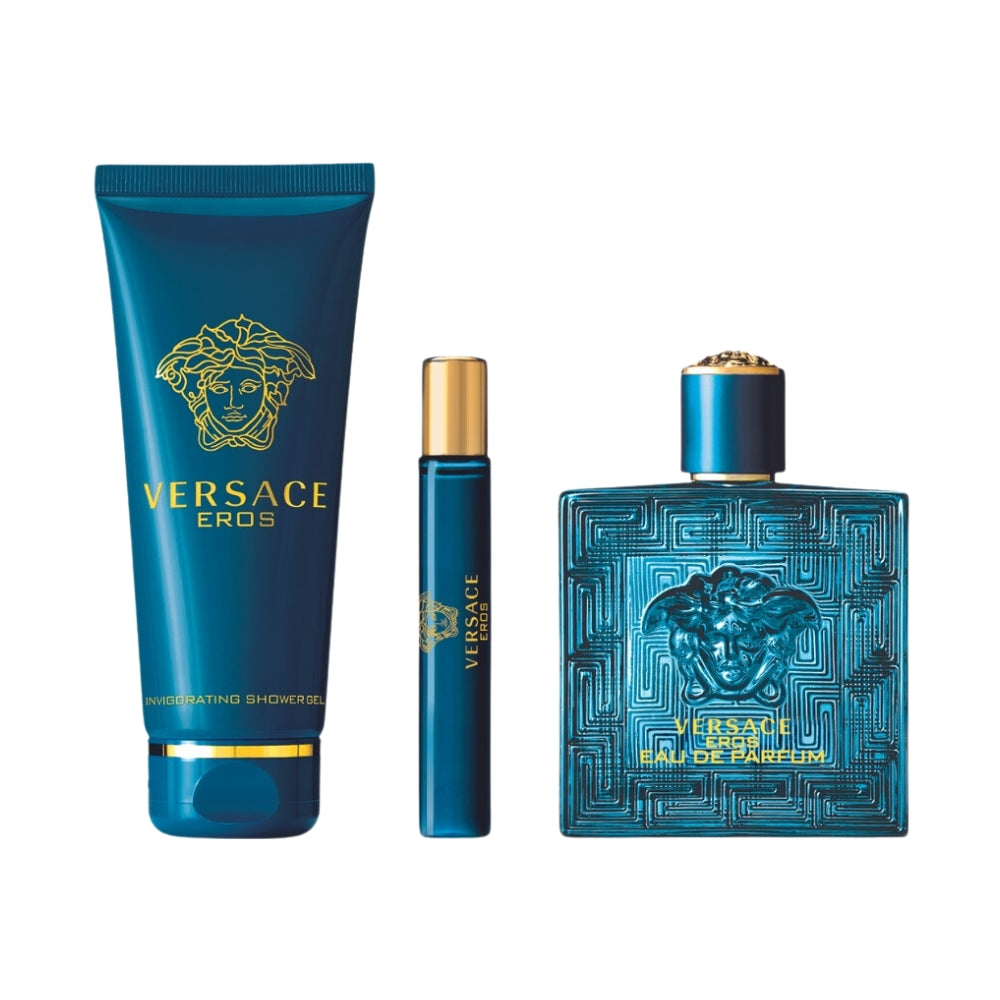 Versace Eros Gift Set for Men – Iconic Masculine Fragrance Collection ...